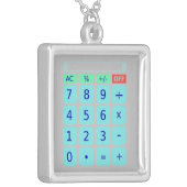 Calculator Necklace | Zazzle