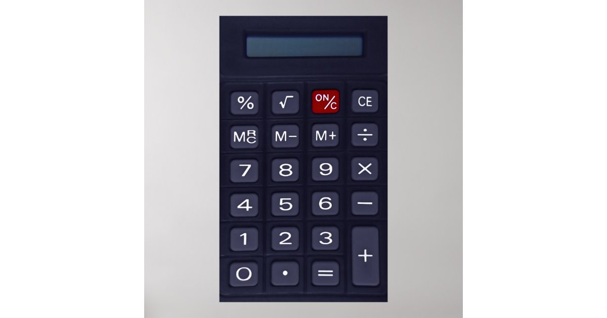 calculator poster | Zazzle