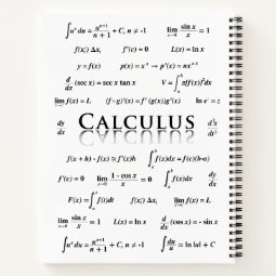 Calculus Equations Notebook | Zazzle