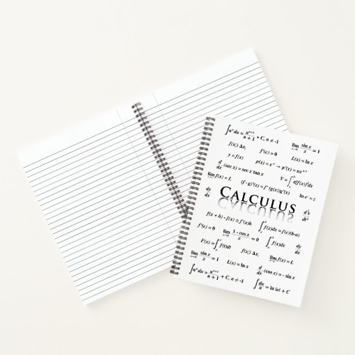 Calculus Equations Notebook | Zazzle