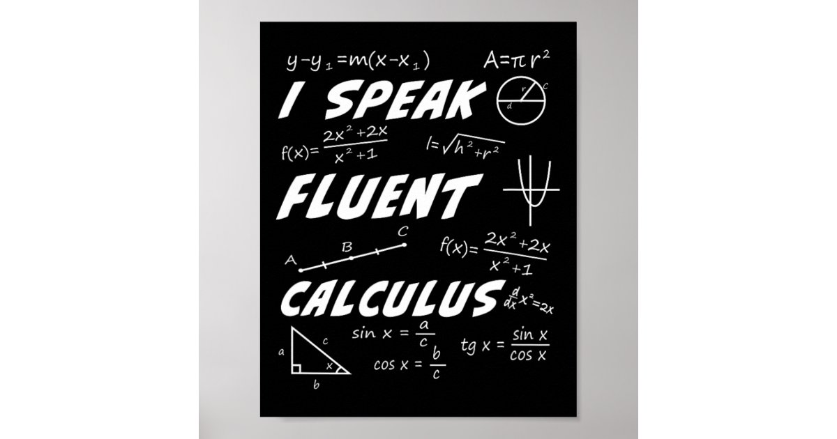 Calculus Pi Day Algebra Geometry Trigonometry Stud Poster | Zazzle