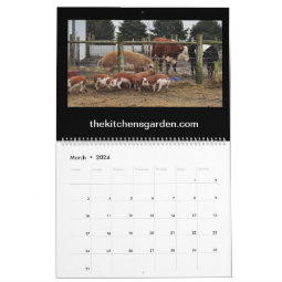 Calendar. 2018. The Kitchens Garden Farm Calendar | Zazzle