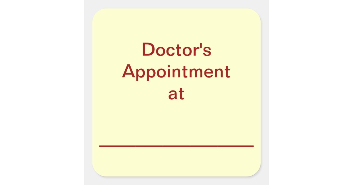 Calendar Appointment Reminder Stickers (White) | Zazzle