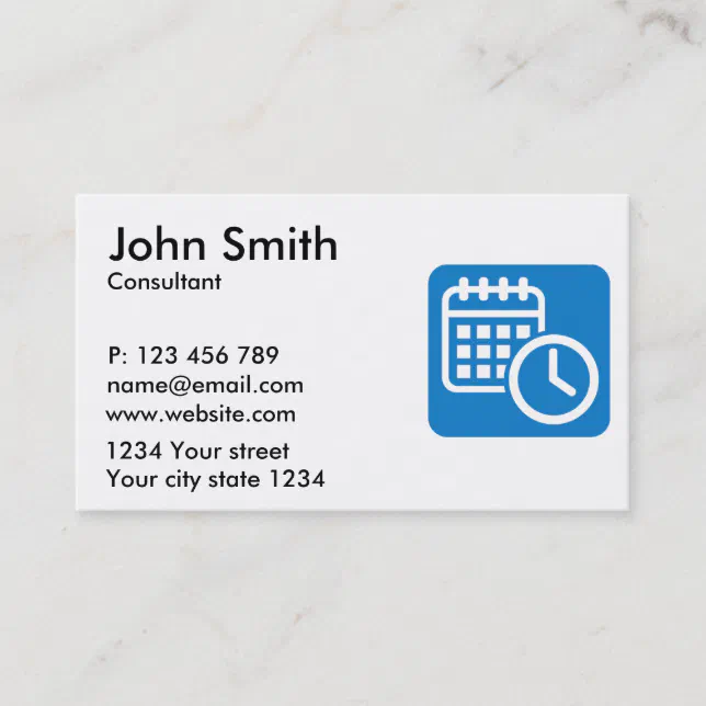 Calendar Business Card | Zazzle