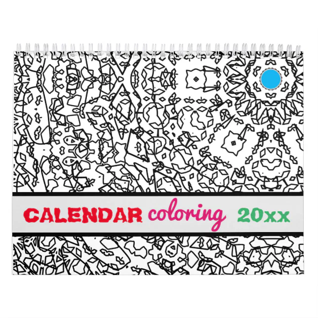 calendar coloring book