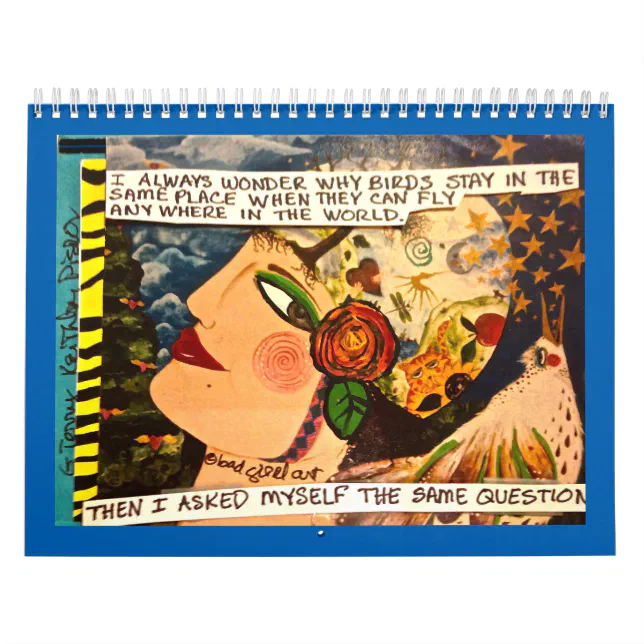 CALENDAR FILLED WITH BAD GIRL ART | Zazzle