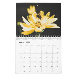 Calendar Honey and Bumble Bees | Zazzle