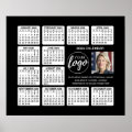 Calendar - logo, photo business poster | Zazzle