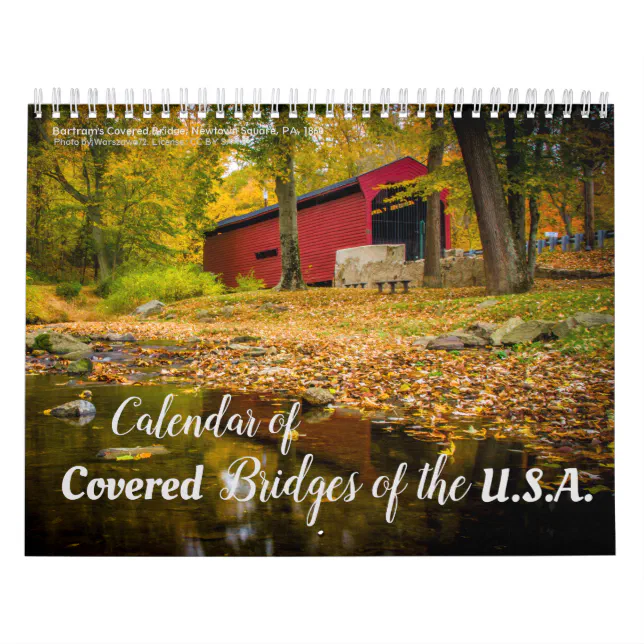 Calendar of Covered Bridges of the U.S.A. | Zazzle