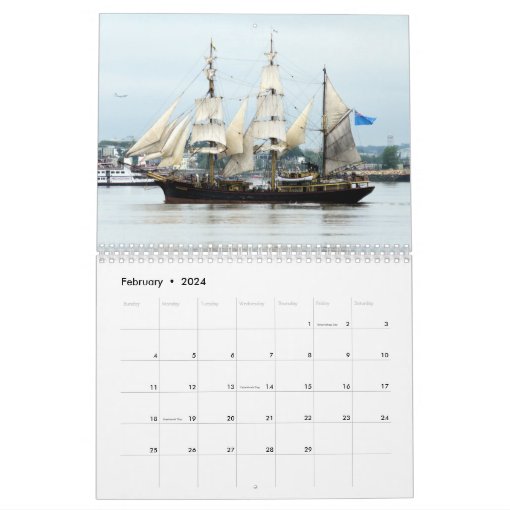 Calendar - Tall Ships Parade of Sails Boston | Zazzle