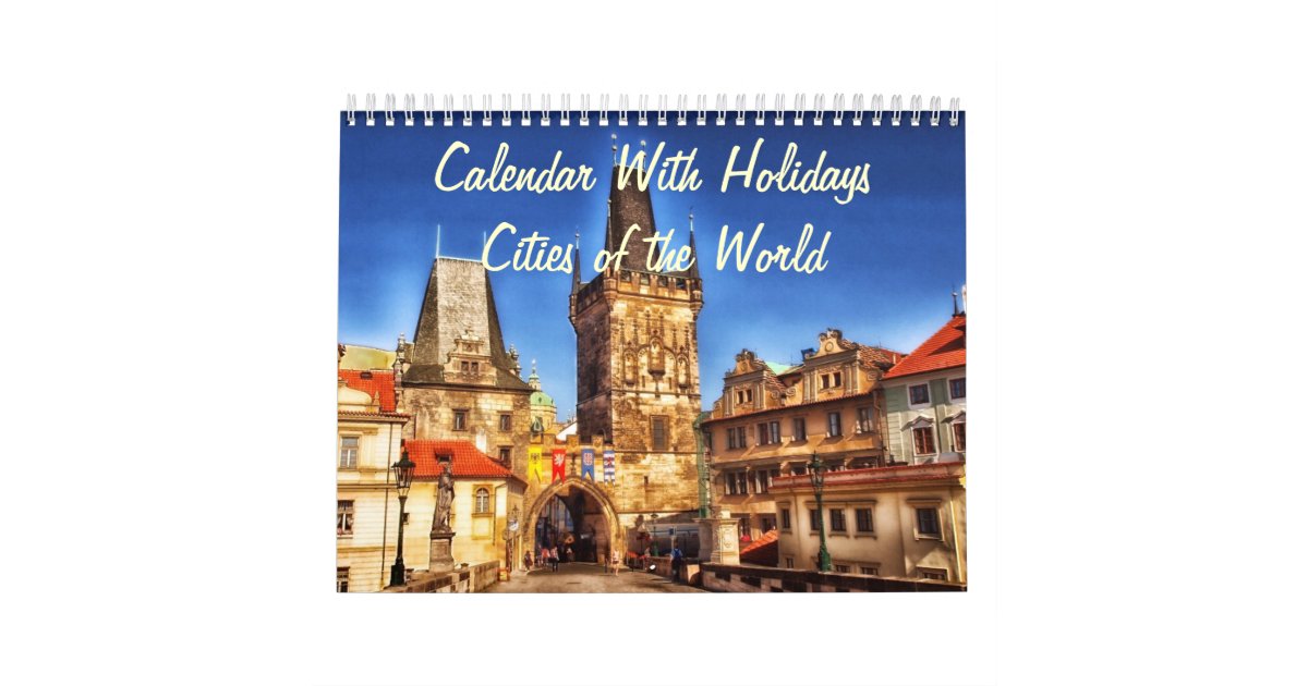 Calendar With Holidays - Cities of the World | Zazzle