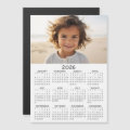 Calendar with Photo - Full Year Magnetic Card | Zazzle