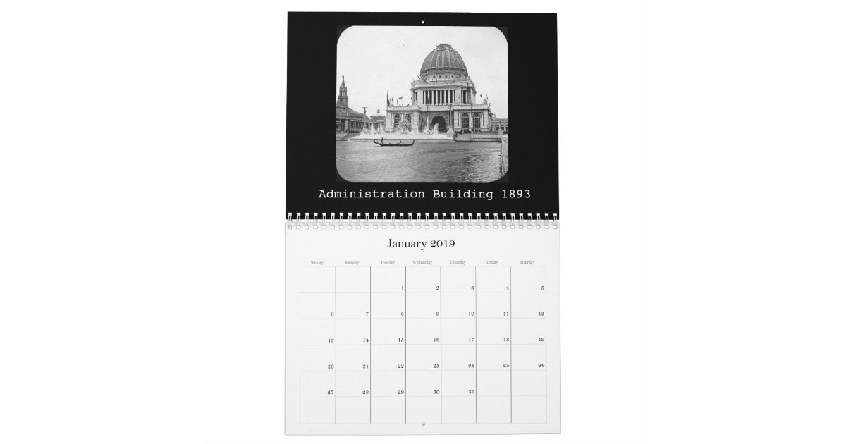 Calendar-World's Fair 1893 Calendar | Zazzle.com