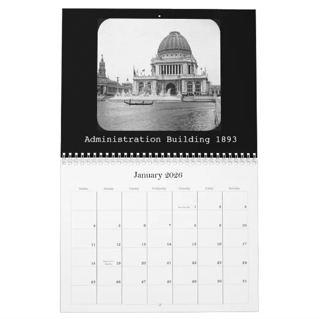 Calendar-World's Fair 1893 Calendar | Zazzle