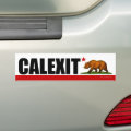 CALEXIT California Bear Flag Bumper Sticker | Zazzle