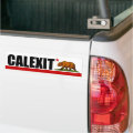 CALEXIT California Bear Flag Bumper Sticker | Zazzle