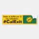 CALEXIT State of Jefferson 51 Bumper Sticker | Zazzle