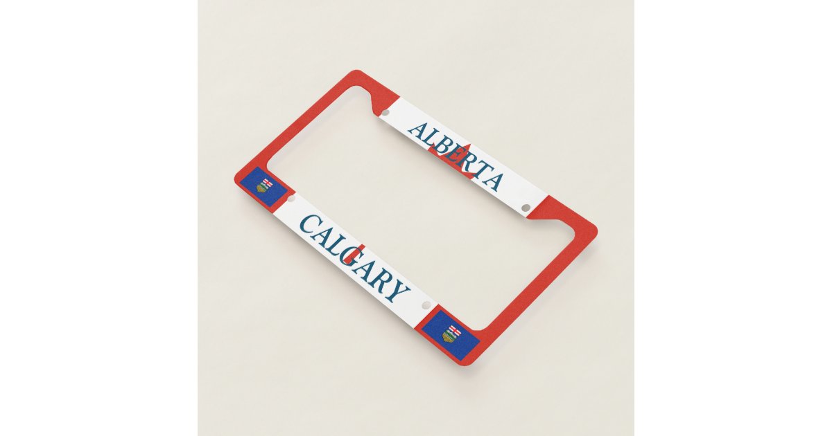 Calgary Alberta License Plate Frame | Zazzle