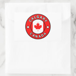 Calgary Canada Rectangular Sticker | Zazzle