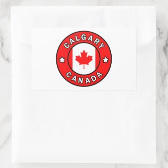 Calgary Canada Rectangular Sticker | Zazzle