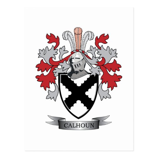 Calhoun Family Crest Coat of Arms Postcard | Zazzle.com