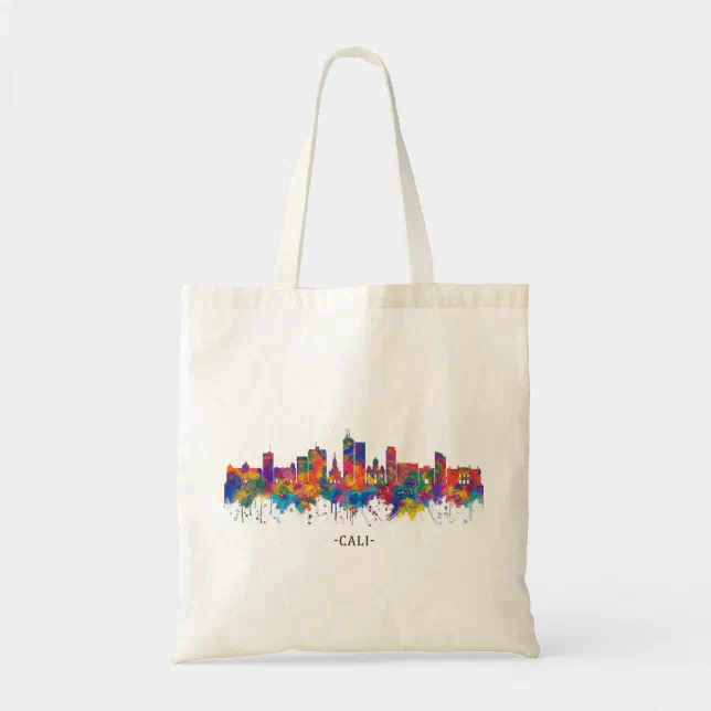 Cali Colombia Skyline Poster Tote Bag | Zazzle