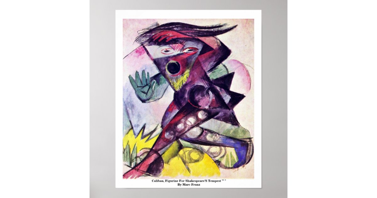 Caliban, Figurine For Shakespeare'S Tempest Poster | Zazzle