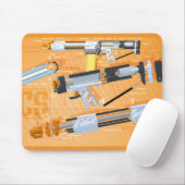 Caliburn Exploded Mouse Pad | Zazzle