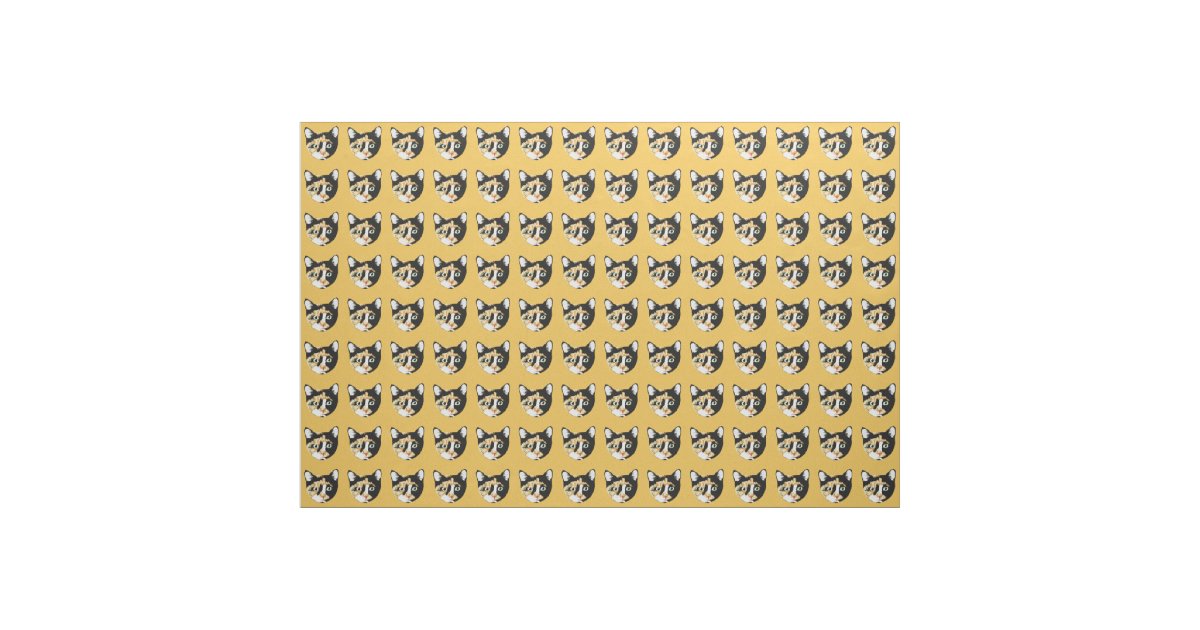 Calico Cat Bonita Fabric | Zazzle