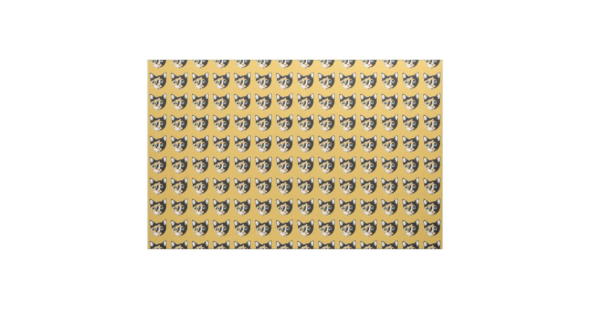 Calico Cat Bonita Fabric | Zazzle