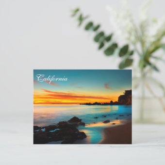 California Beach Scene Postcards | Zazzle