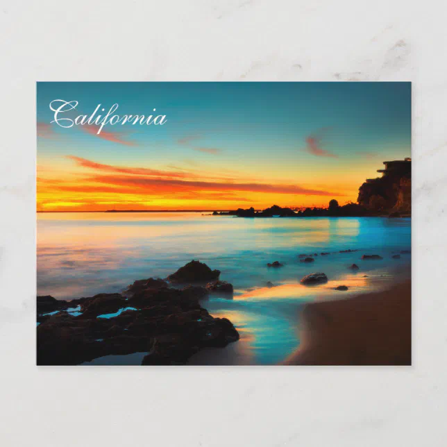 California Beach Scene Postcards | Zazzle