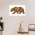 California Bear Poster | Zazzle
