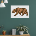 California Bear Poster | Zazzle