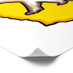 California bear state symbol wall poster | Zazzle