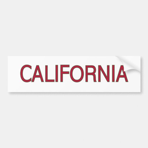 California Bumper Sticker | Zazzle