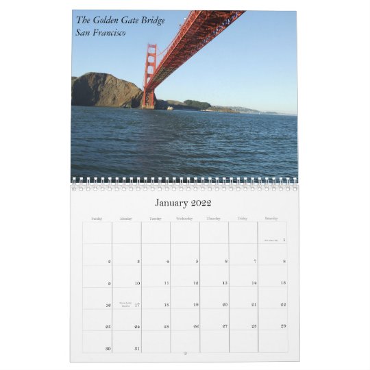California Calendar, 2012 Travel Calendar CA | Zazzle.com
