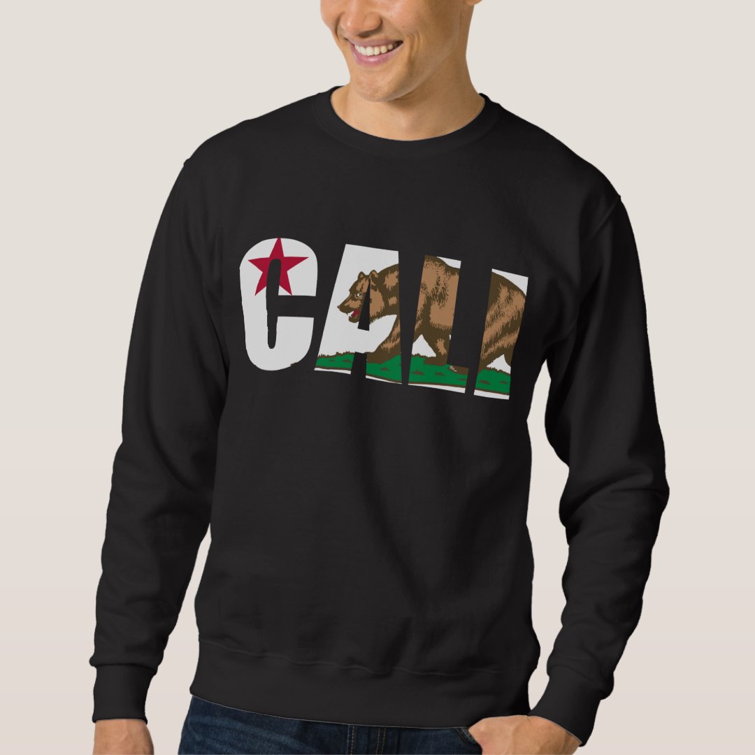 California Cali Flag Sweatshirt | Zazzle