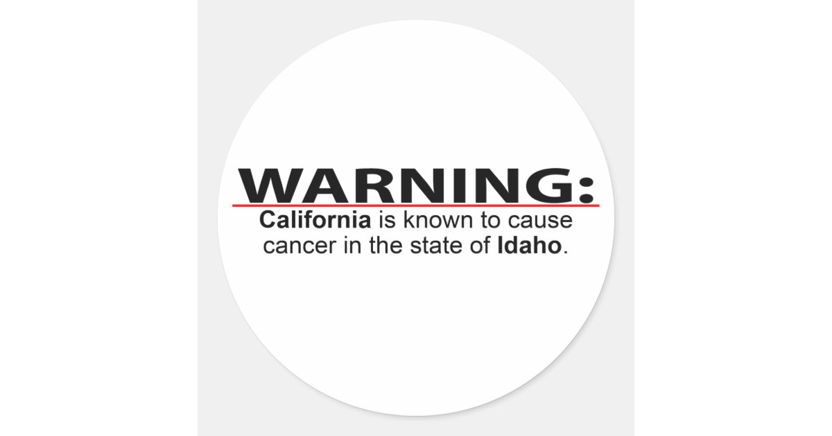 California Cancer Classic Round Sticker | Zazzle