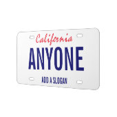 California Custom License Plate | Zazzle