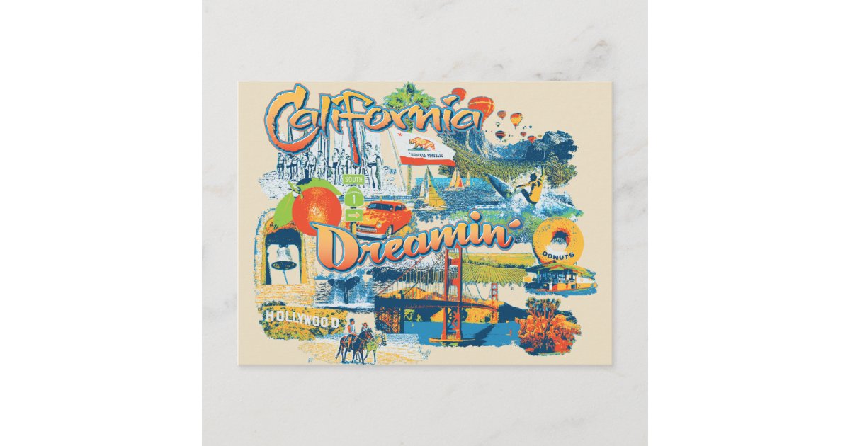 California Dreaming Postcard | Zazzle