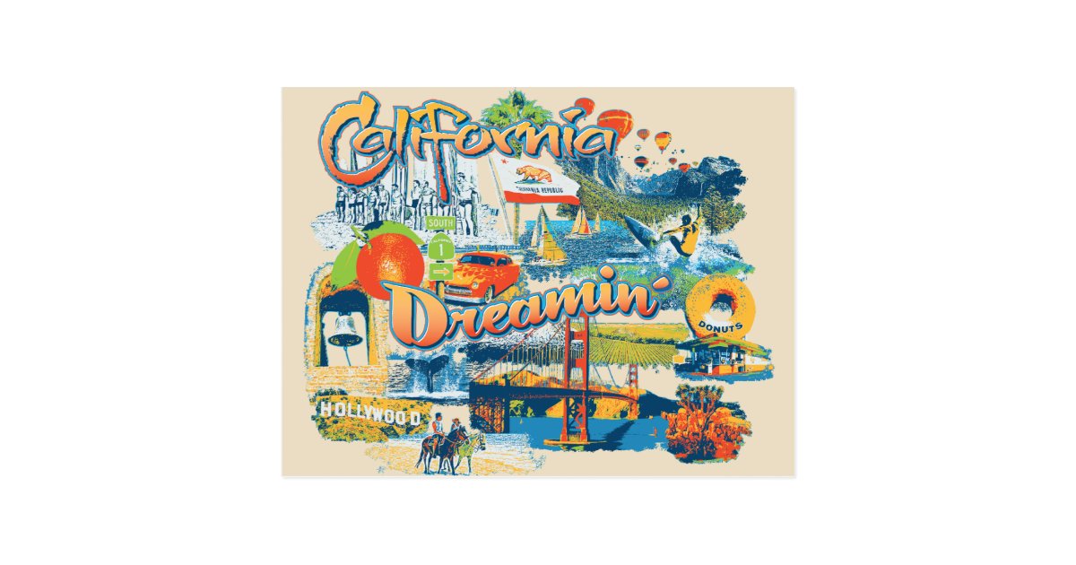 California Dreaming Postcard | Zazzle.com