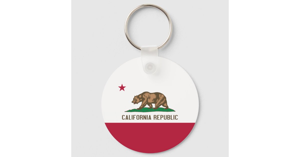 California Flag Keychain | Zazzle