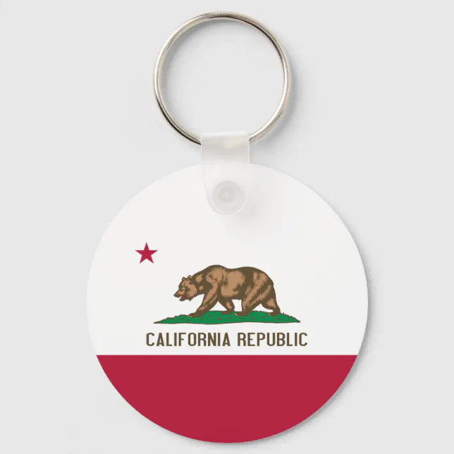 California Flag Keychain | Zazzle