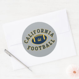 California Football | Cal Berkeley 5 Classic Round Sticker | Zazzle