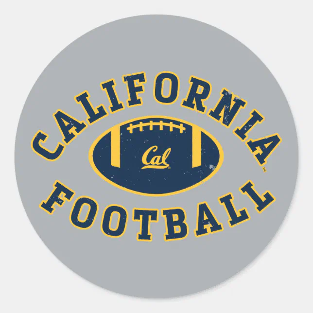 California Football | Cal Berkeley 5 Classic Round Sticker | Zazzle