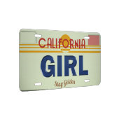 California Girl License Plate | Zazzle