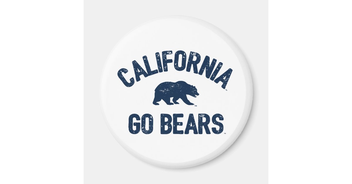 California Go Bears Blue Magnet | Zazzle