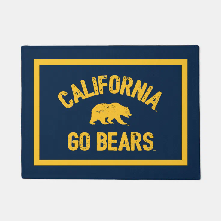 California Go Bears Gold Doormat | Zazzle