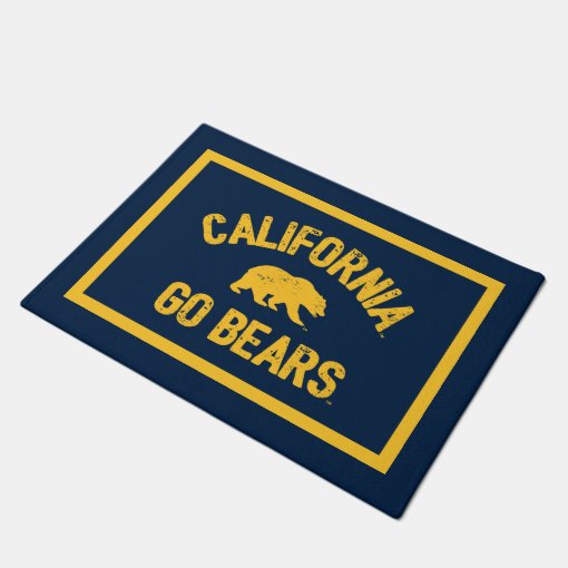 California Go Bears Gold Doormat | Zazzle
